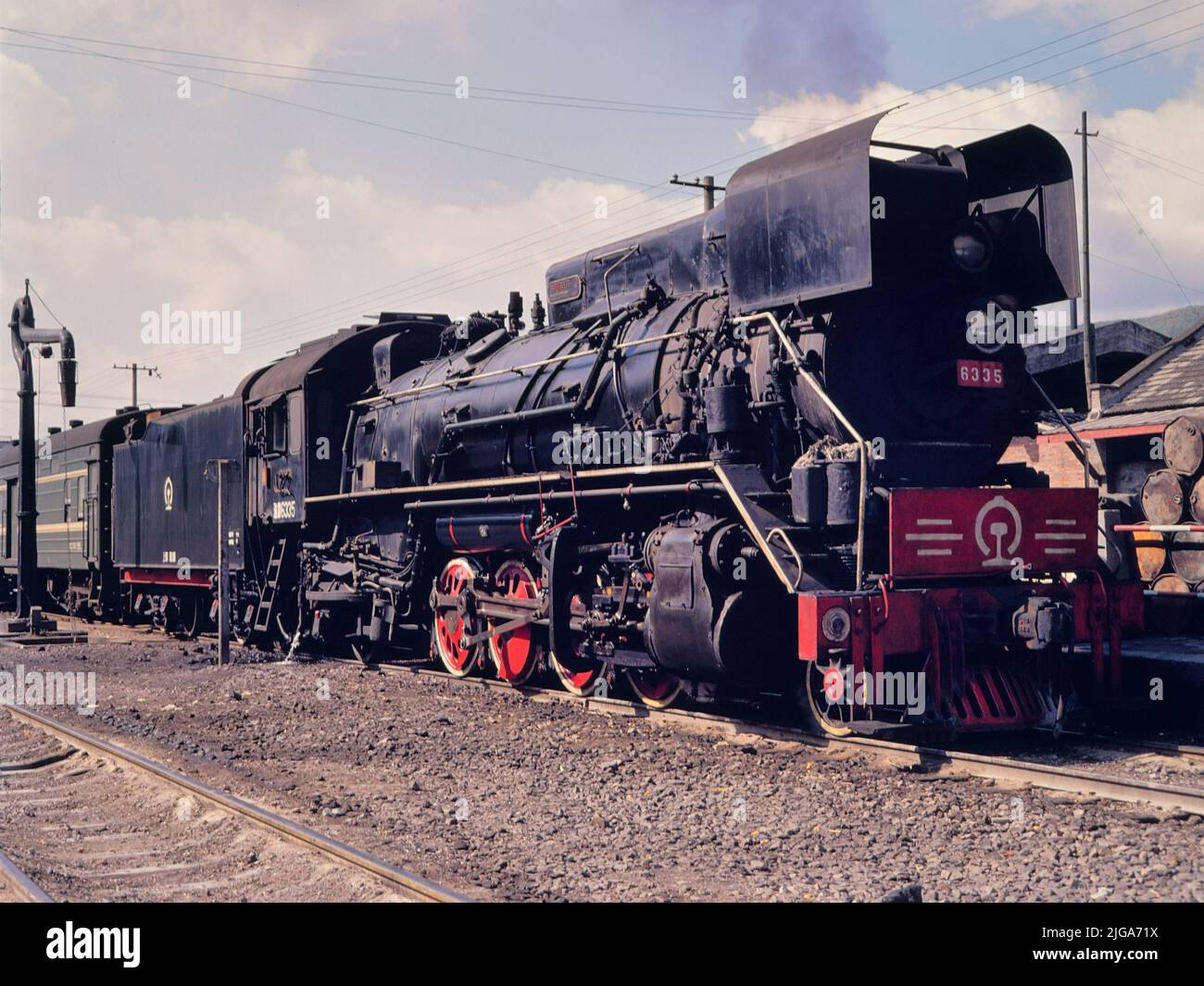 Datong Steam Locomotives, along the railway line between Xiamen and ...