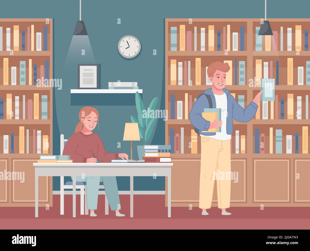 College university library study place for students professors ...