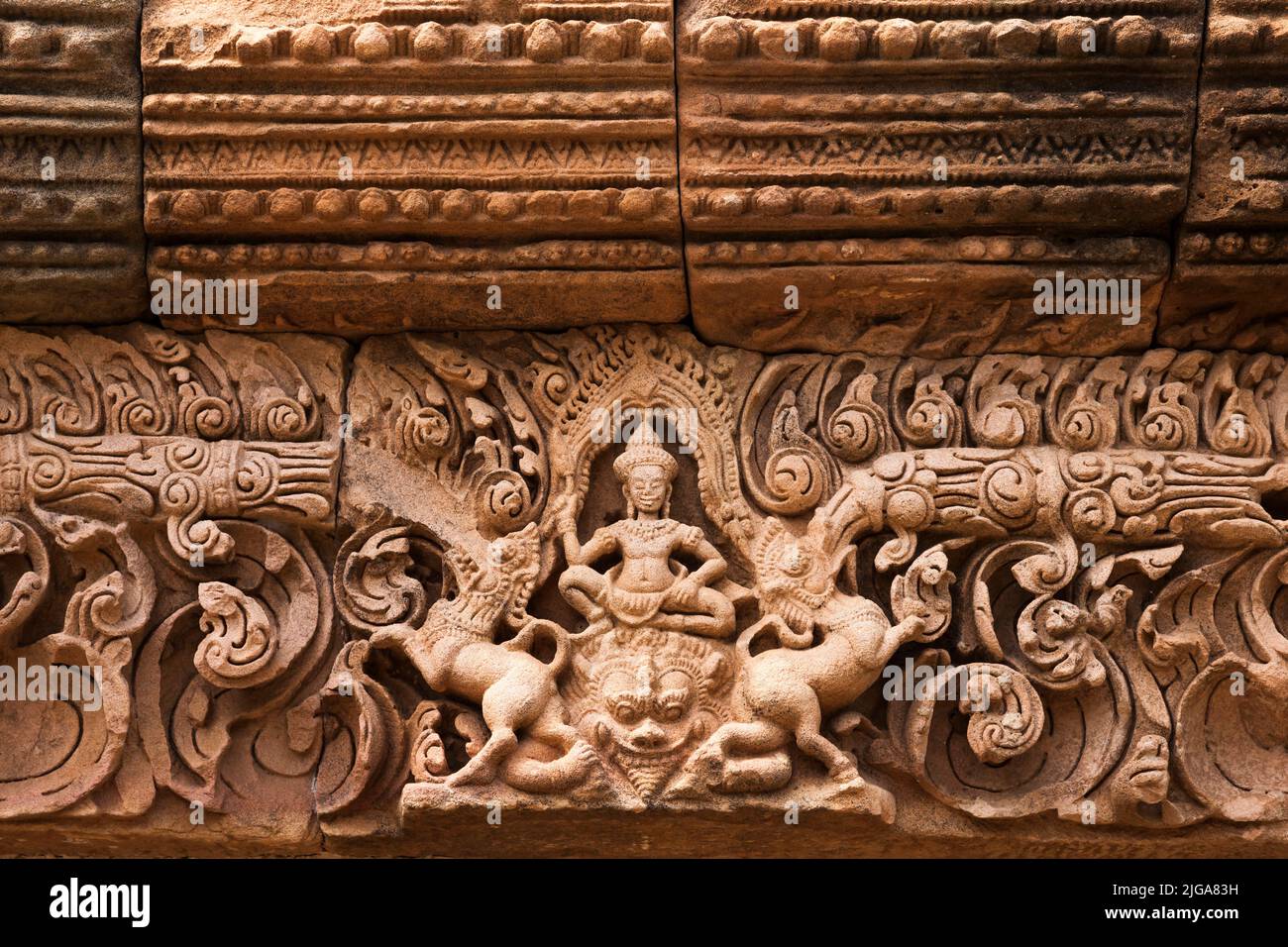 Prasat Hin Khao Phanom Rung, relief of lintel, Buri Ram, Buriram, Isan ...
