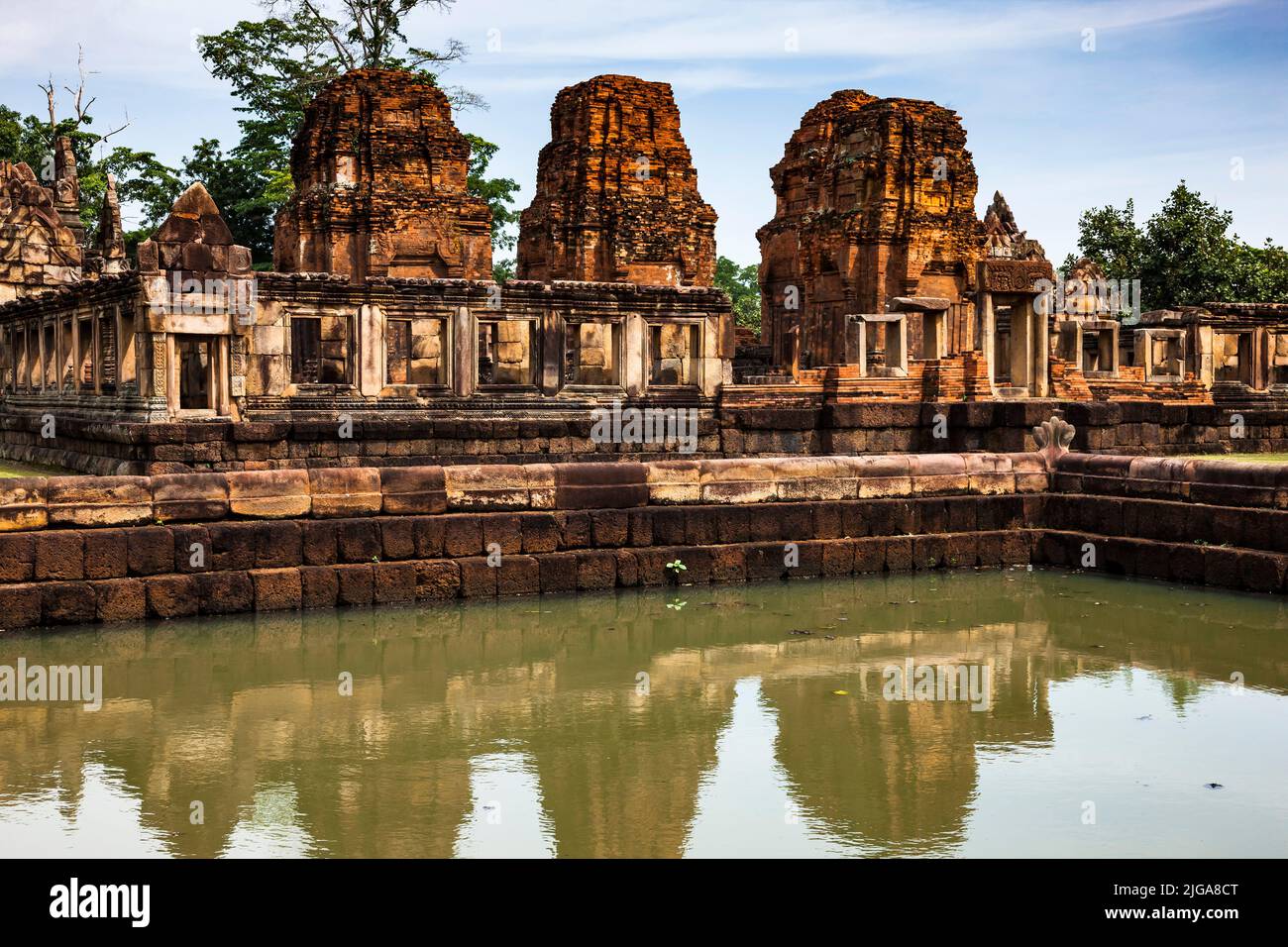 Prasat Muang Tam, Khmer temple, Buri Ram, Buriram, Isan(Isaan),Thailand ...