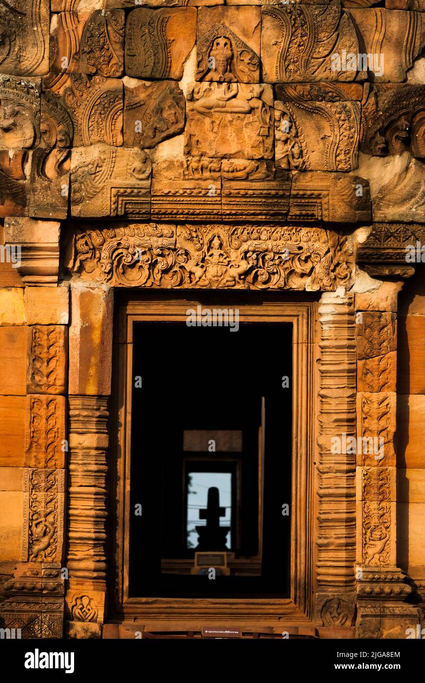 Prasat Hin Khao Phanom Rung, relief of lintel, Buri Ram, Buriram, Isan ...