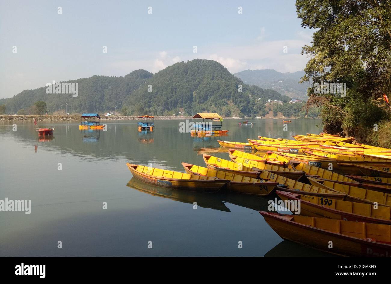 Tourist Attraction at Begnas Lake in Nepal Stock Photo - Alamy