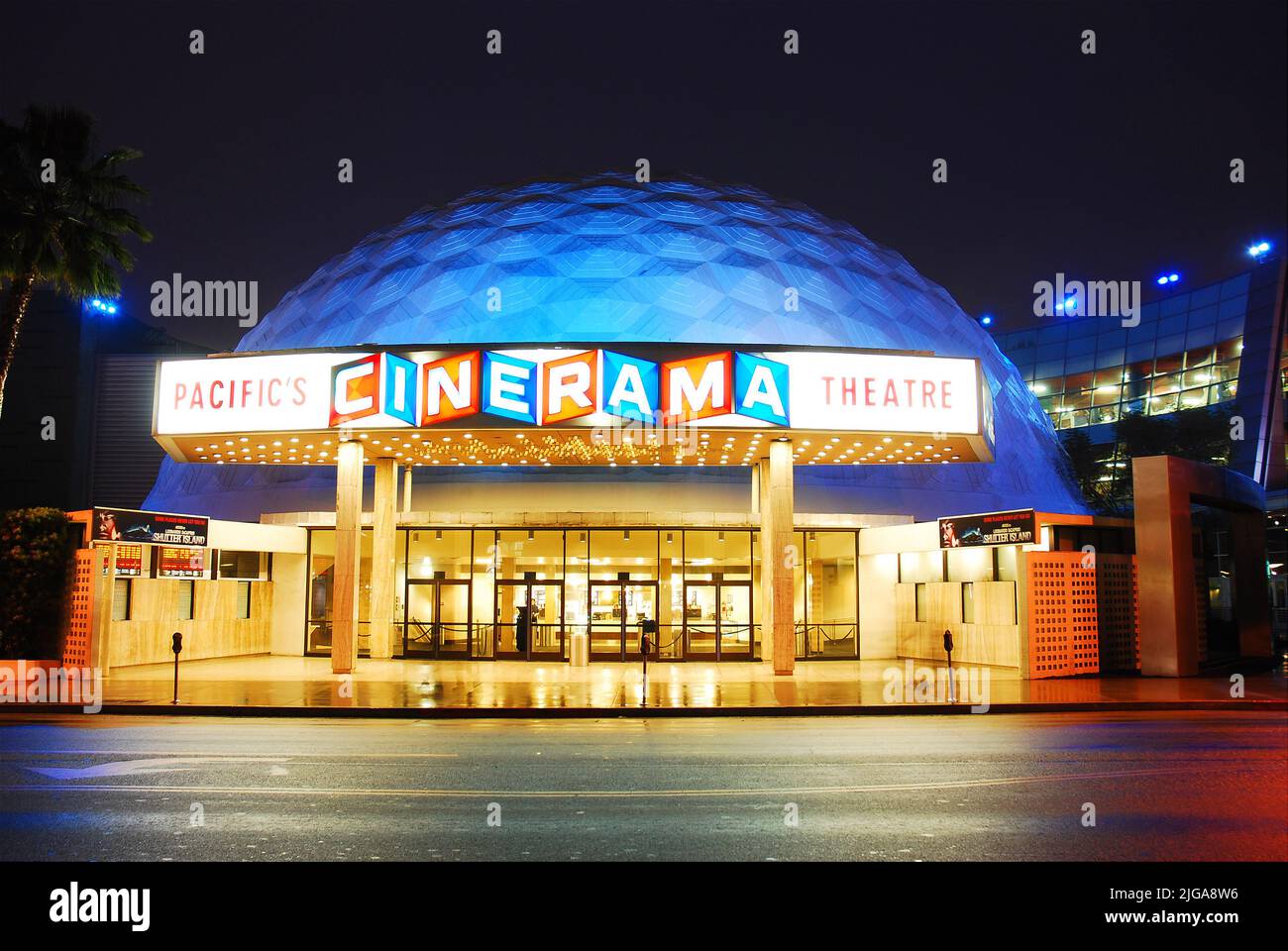 The Cinerama Theater is a famous movie theater and cinema Stock Photo ...