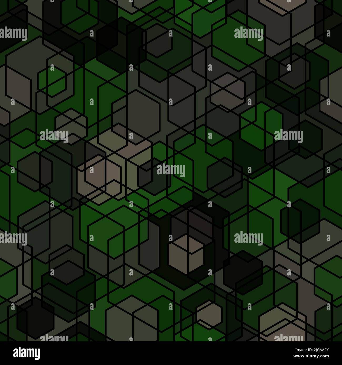 Hexagonal seamless pattern. Repeated overlap hexagon motif texture ...