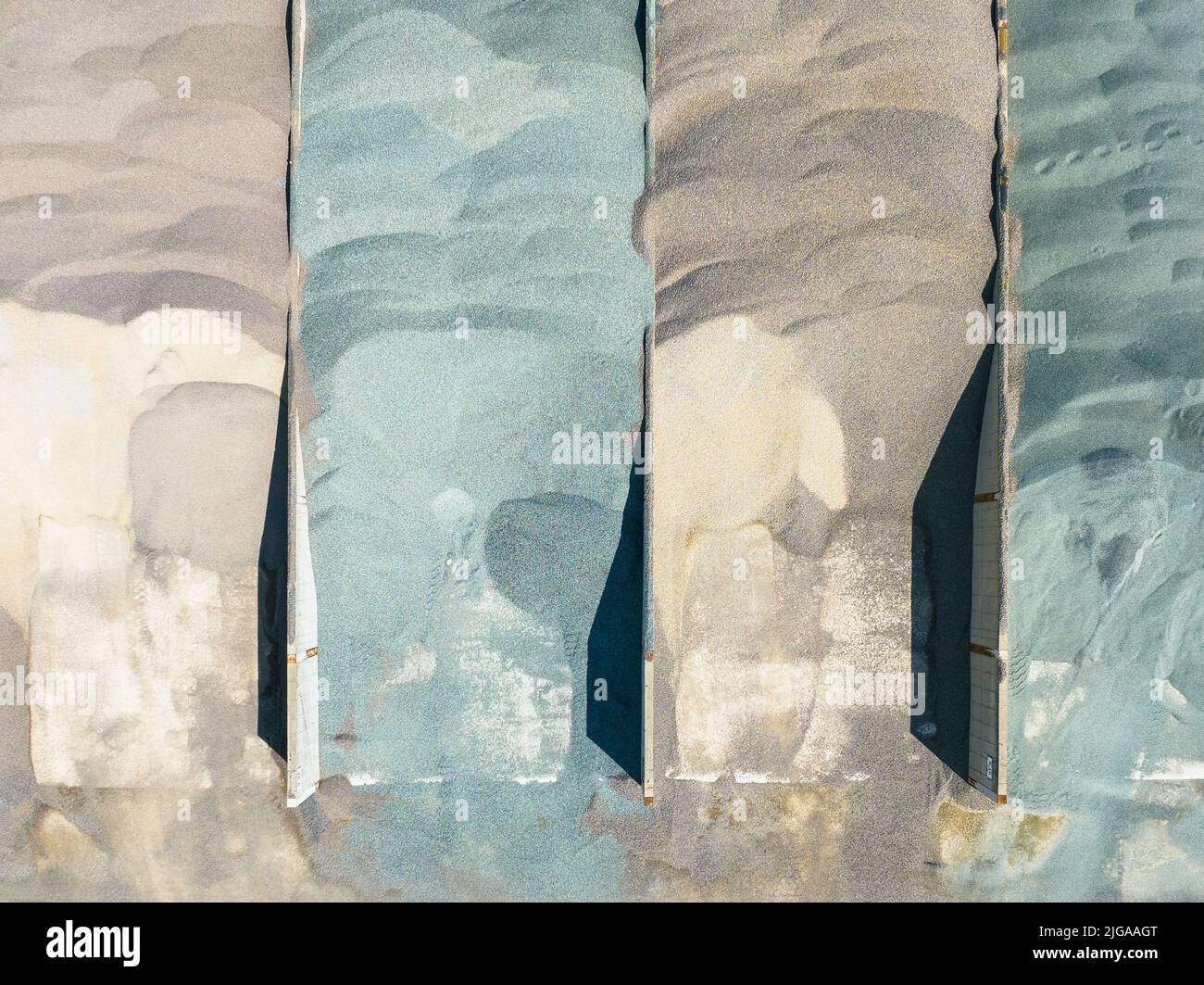 Cement Factory. Industrial Background. Aerial View of Cement Production ...