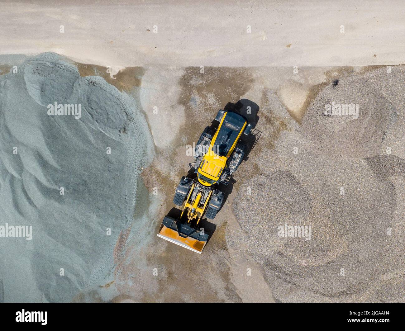 Cement Factory. Industrial Background. Aerial View of Cement Production ...