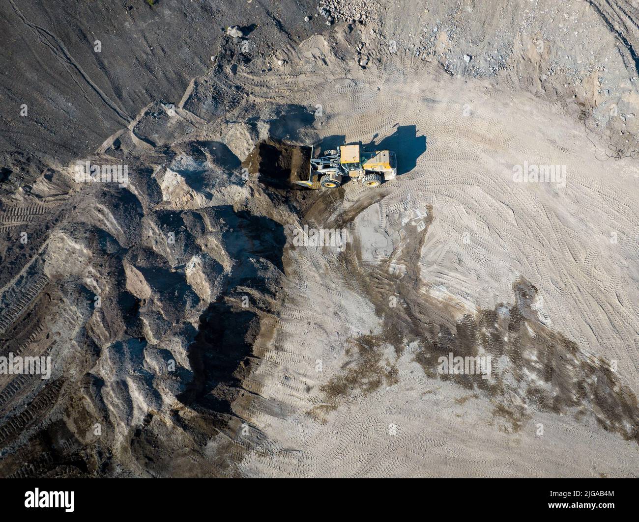 Cement Factory. Industrial Background. Aerial View of Cement Production ...
