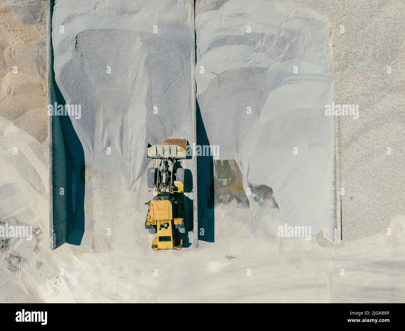 Cement Factory. Industrial Background. Aerial View of Cement Production ...