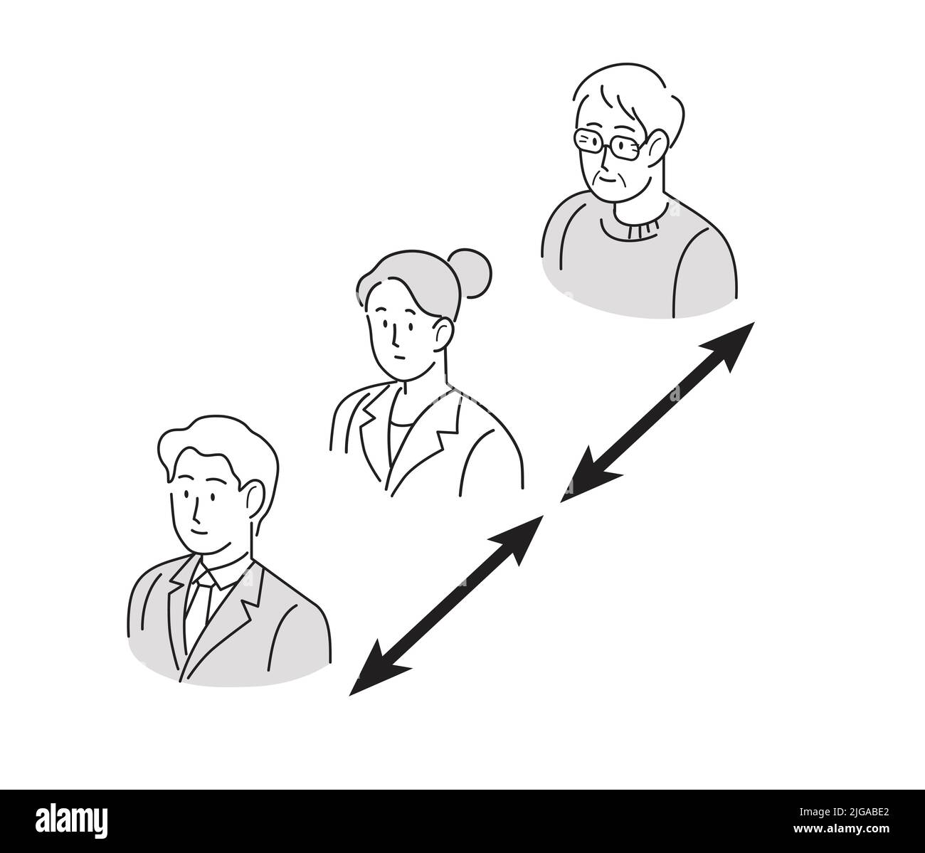Covid19 coronavirus preventive measures line icon vector. Group of ...
