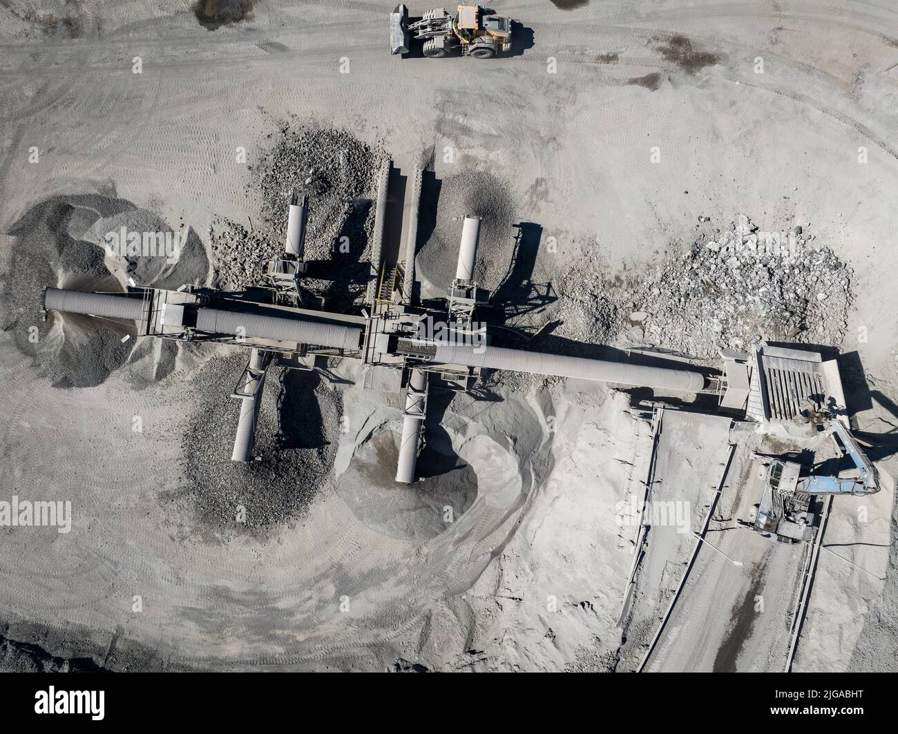 Mining Quarry with Special Heavy Equipment Open Pit Excavation ...