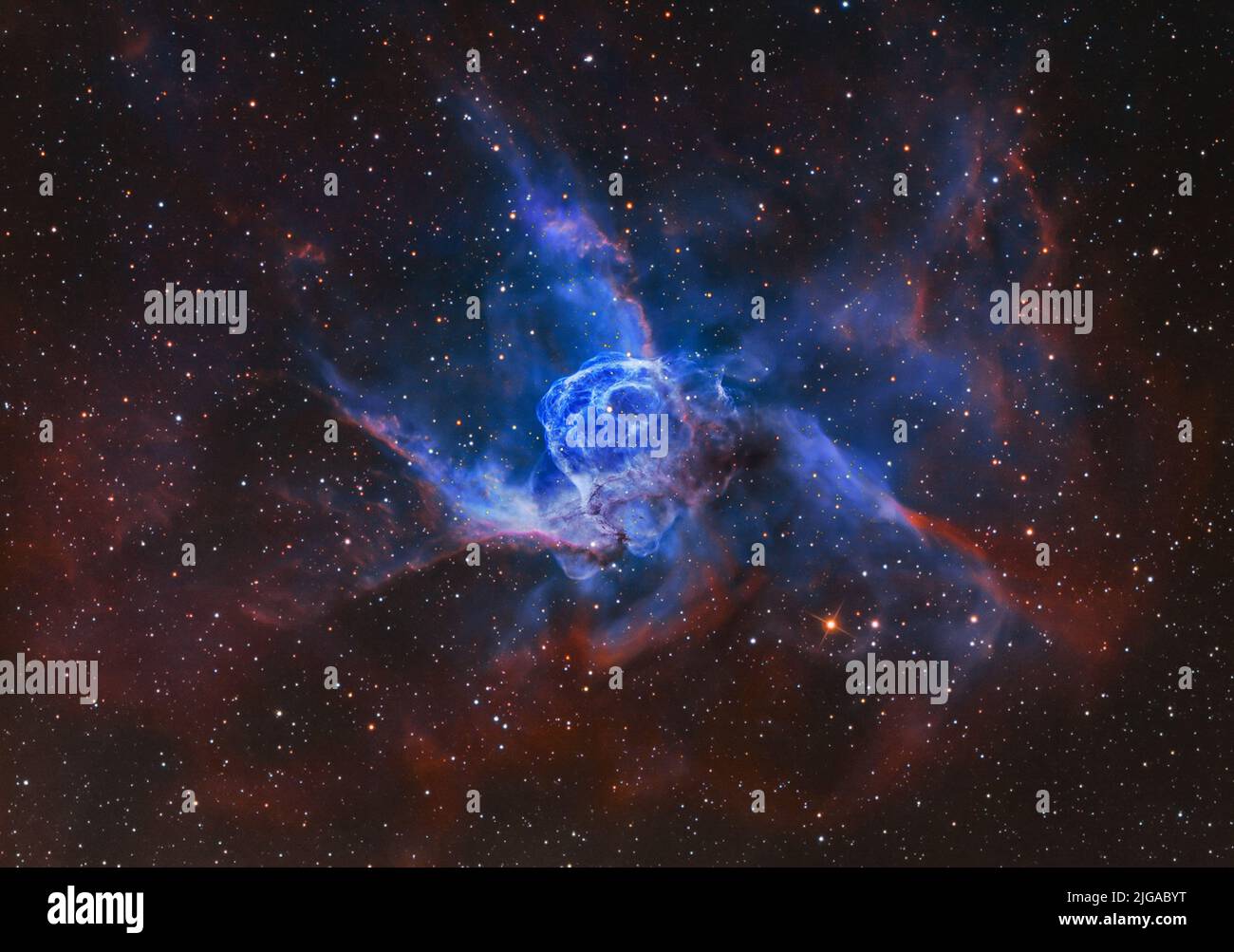 Thor's Helmet NGC 2359 nebula in constellation of Great Overdog ...