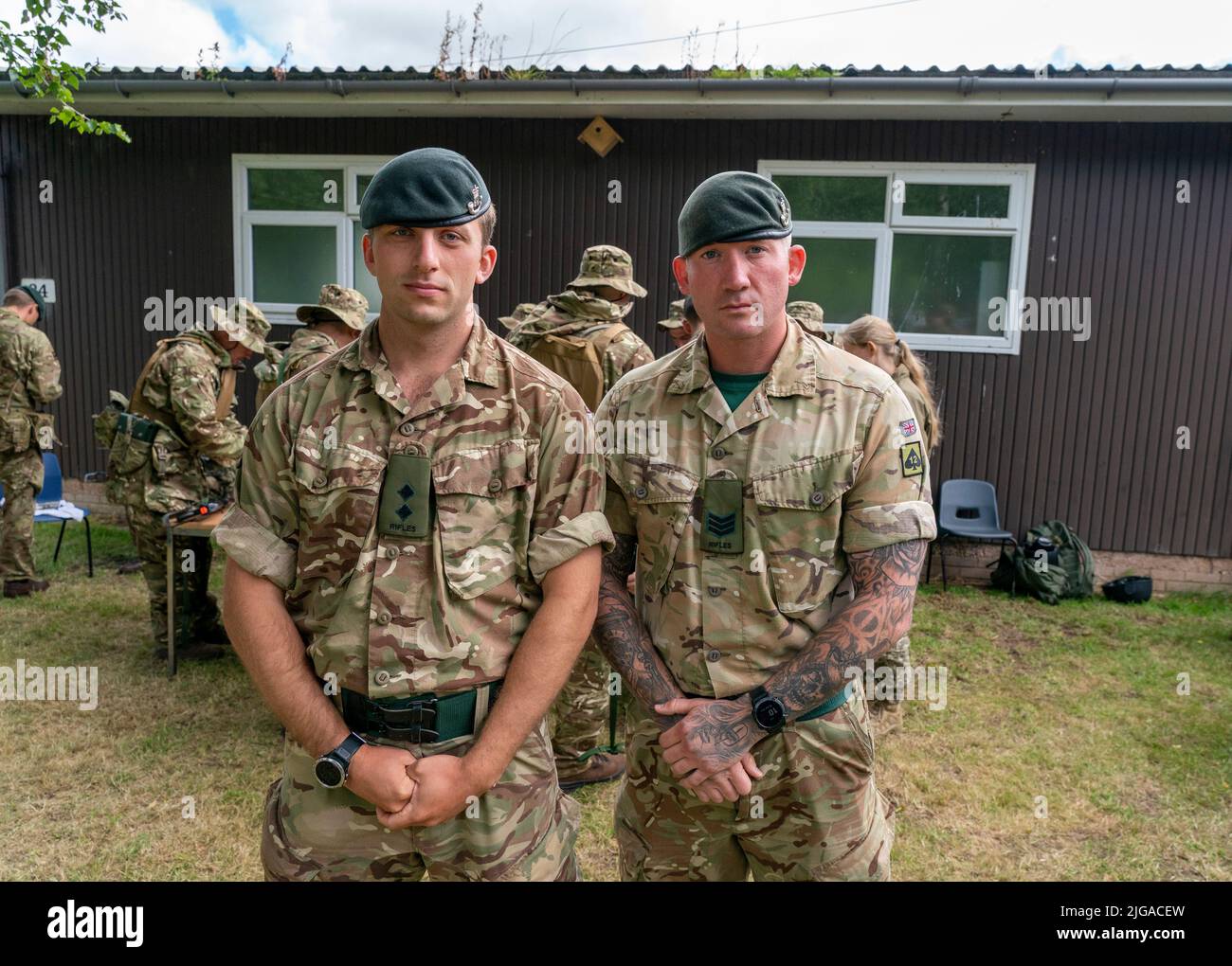 Platoon commander Lt Joe Coombs, 24, from 3 Rifles and Platoon Serjeant ...