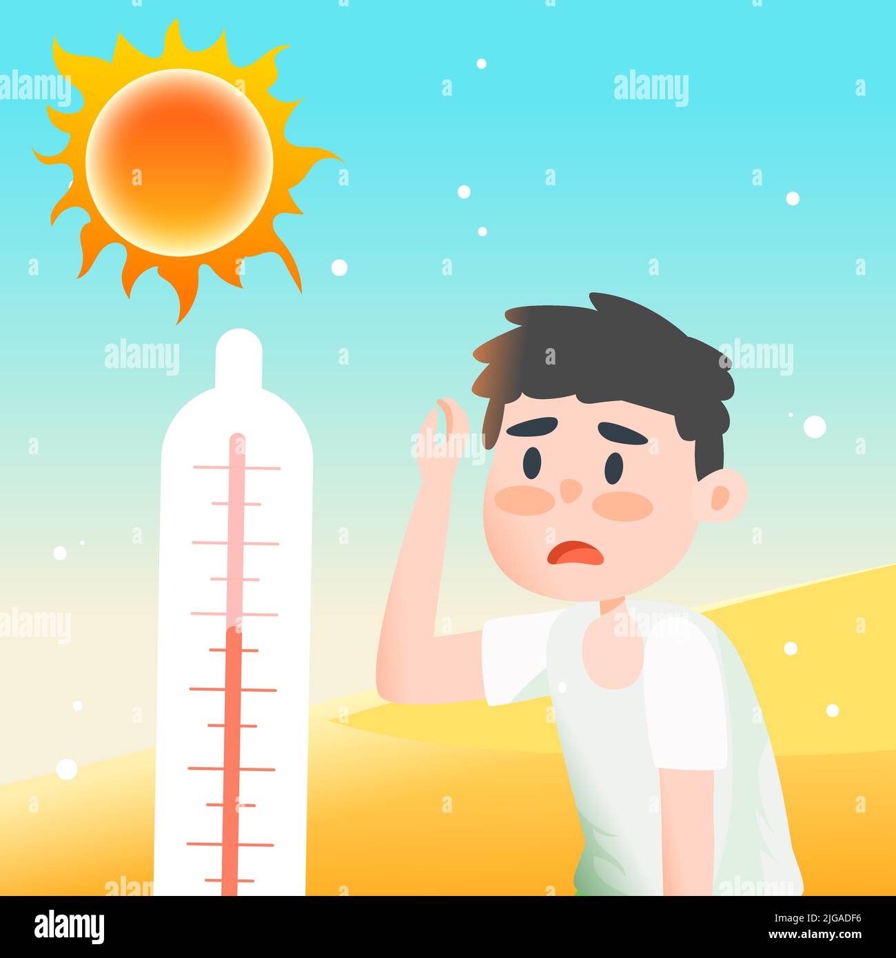 Boy sun protection Stock Vector Images - Alamy