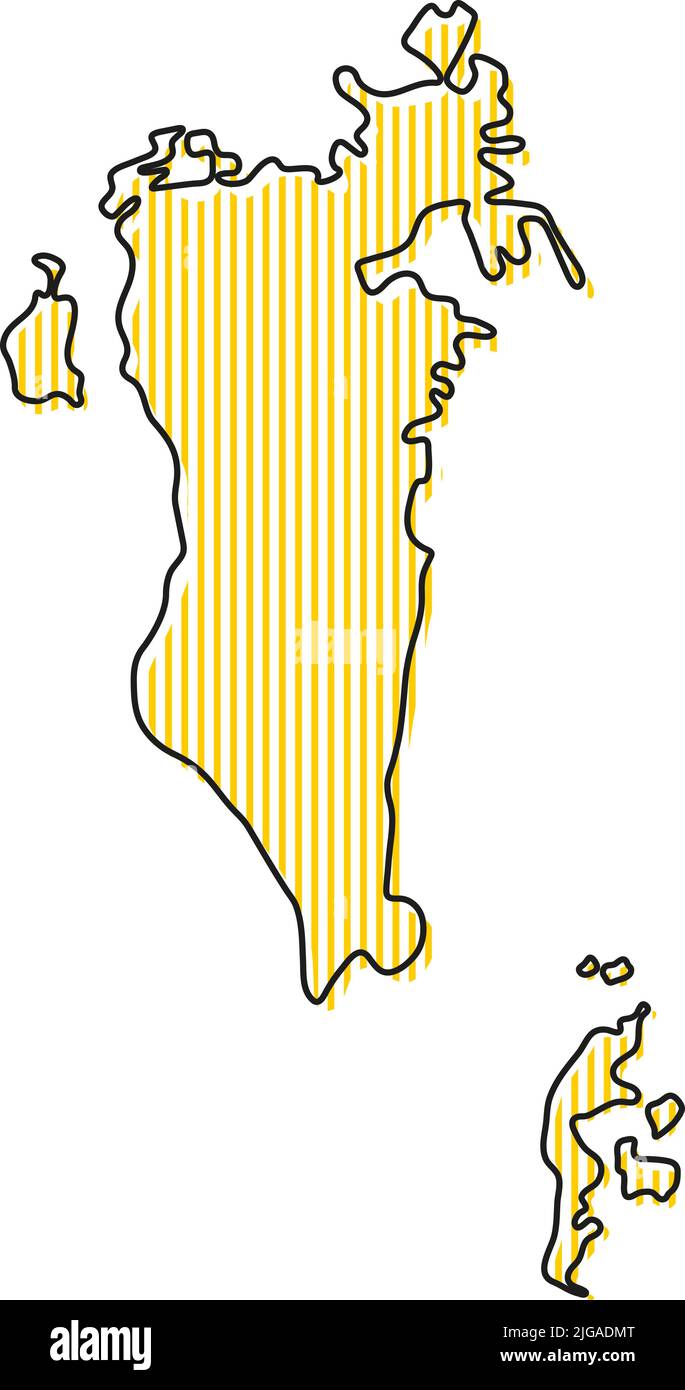 Stylized simple outline map of Bahrain icon Stock Vector Image & Art ... Stylized simple outline map of Bahrain icon Stock Vector Image & Art ...