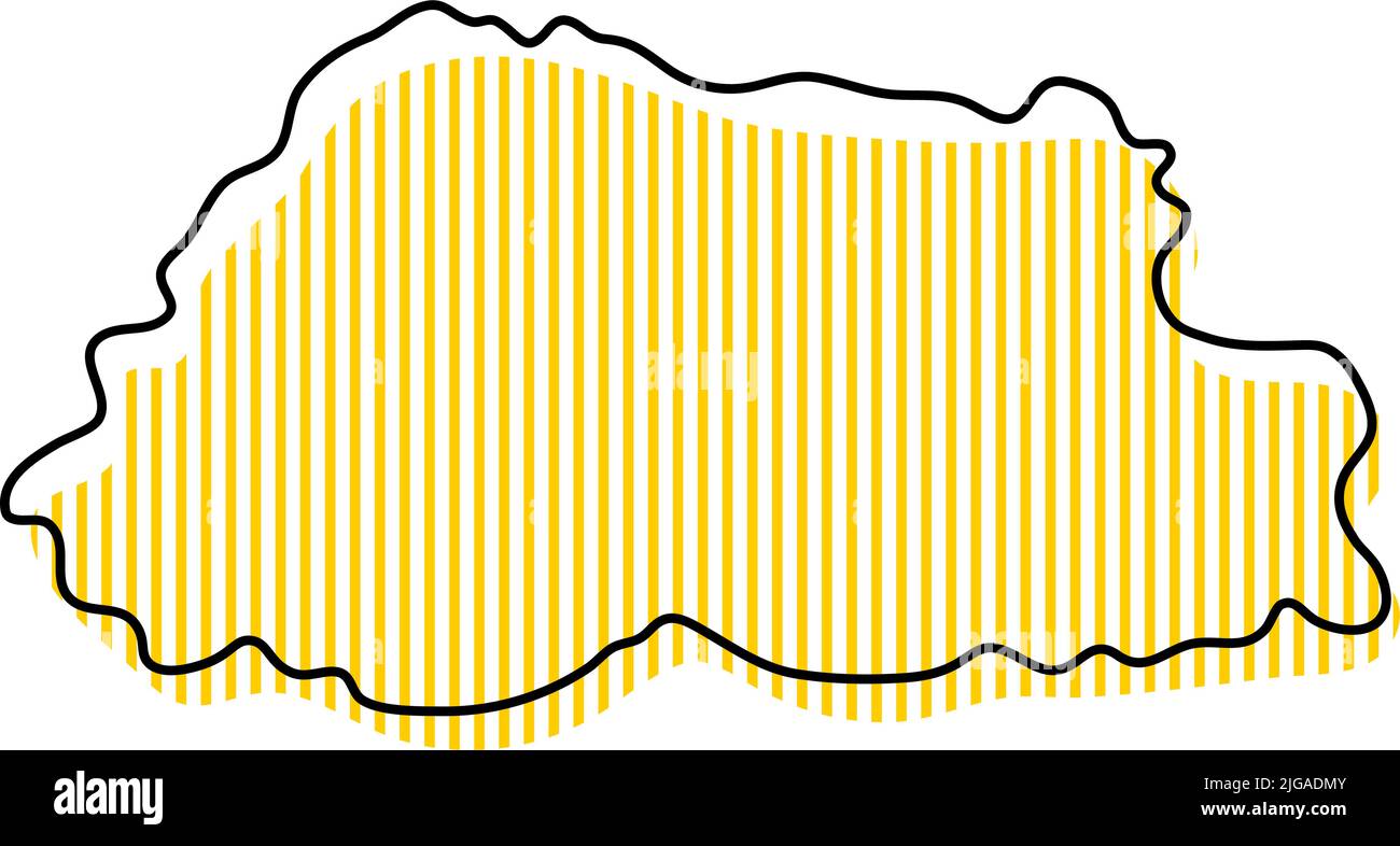 Simple outline map bhutan hi-res stock photography and images - Alamy