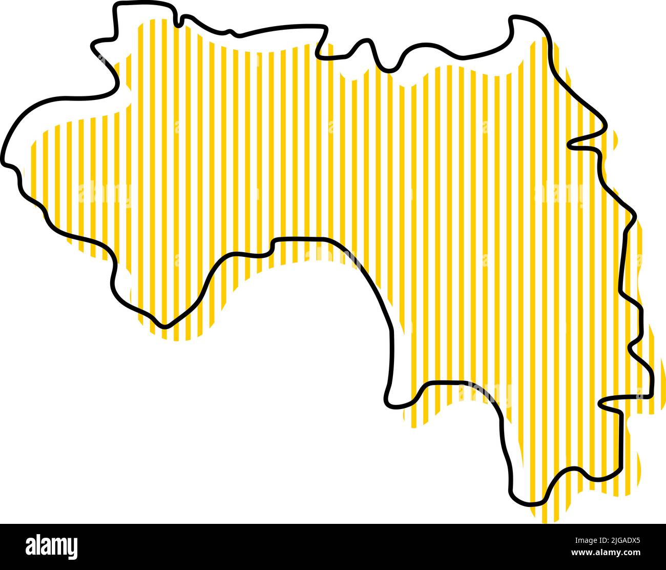Map of guinea Stock Vector Images - Alamy