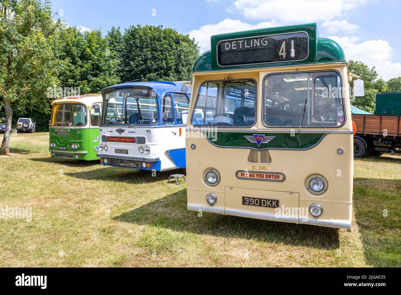 Classic coaches at the Kent county show Stock Photo - Alamy