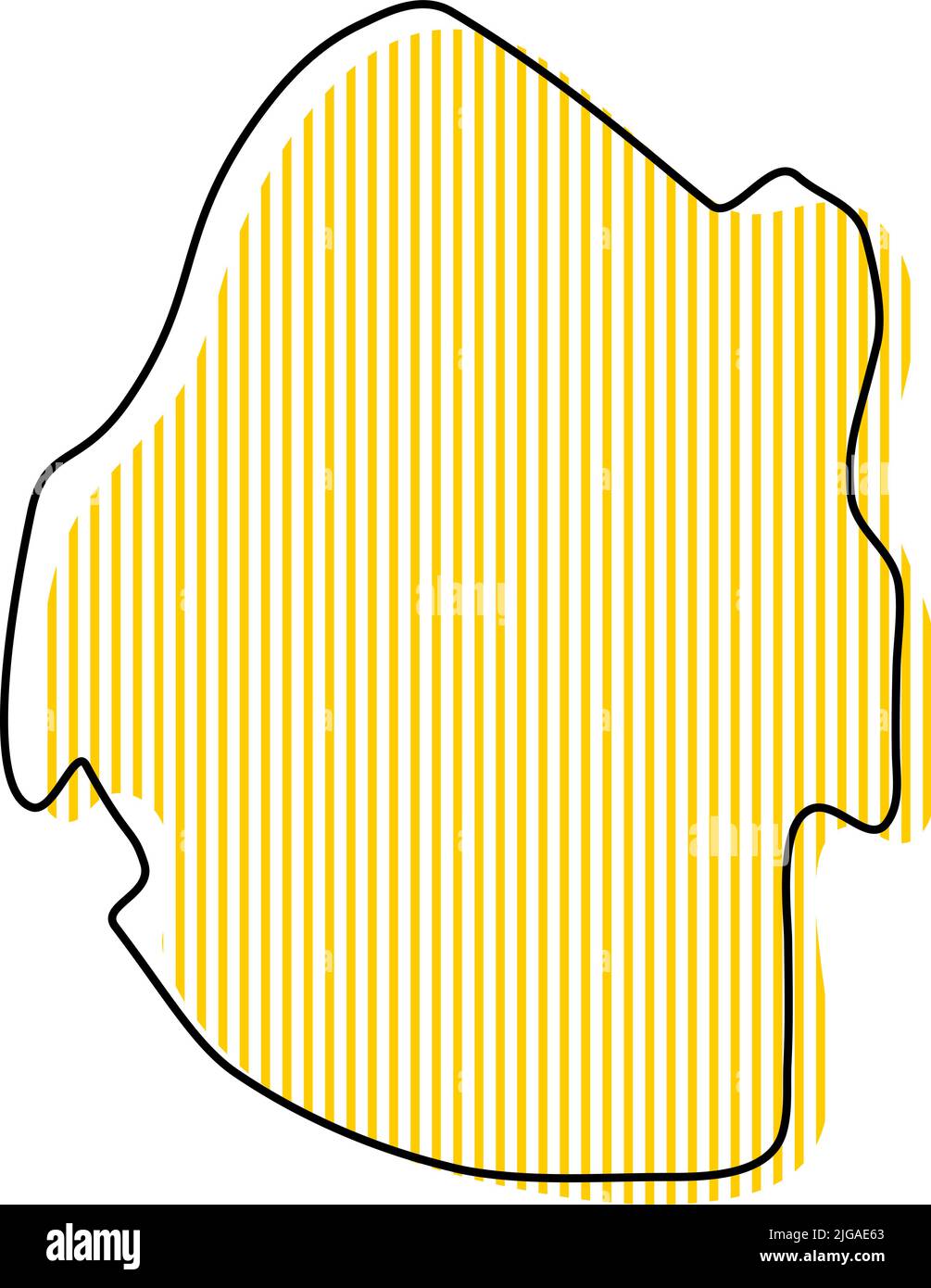 Stylized simple outline map of Swaziland icon Stock Vector Image & Art ...