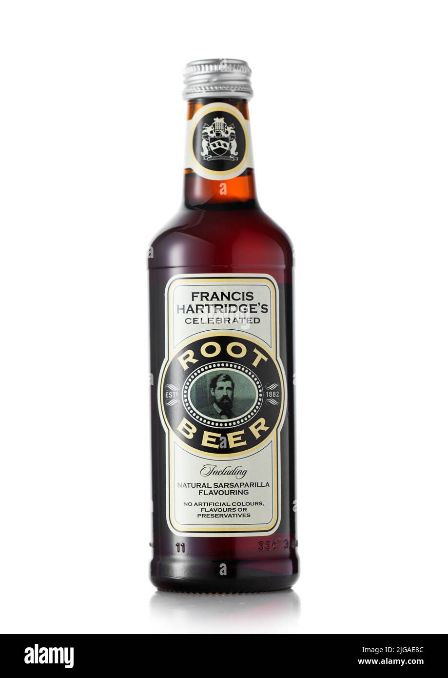 LONDON,UK - MAY 20, 2022: Francis Hartridges celebrated Root Beer in ...