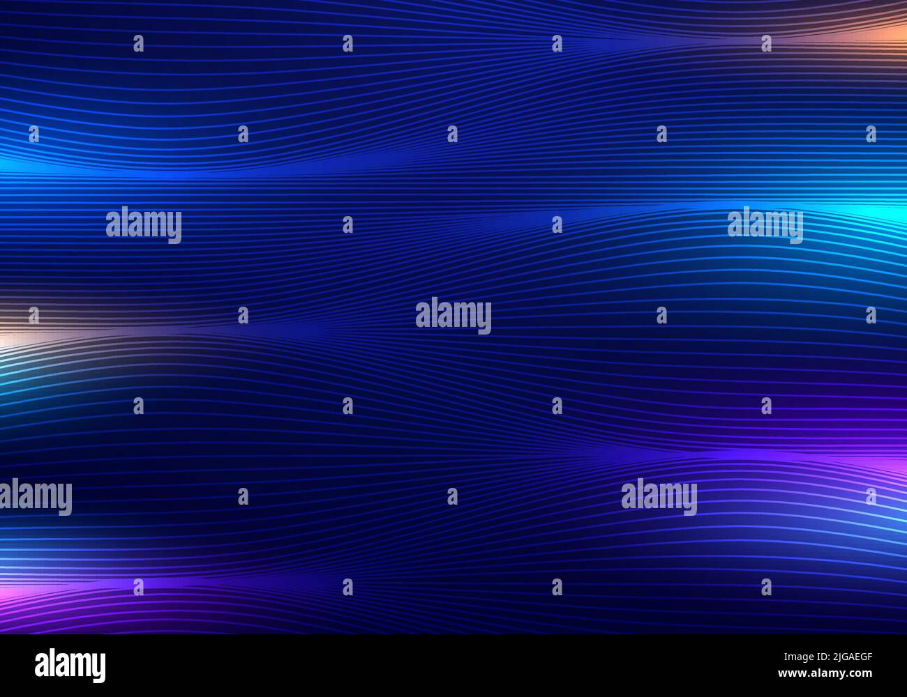 Abstract technology futuristic cyberpunk concept wave lines with ...