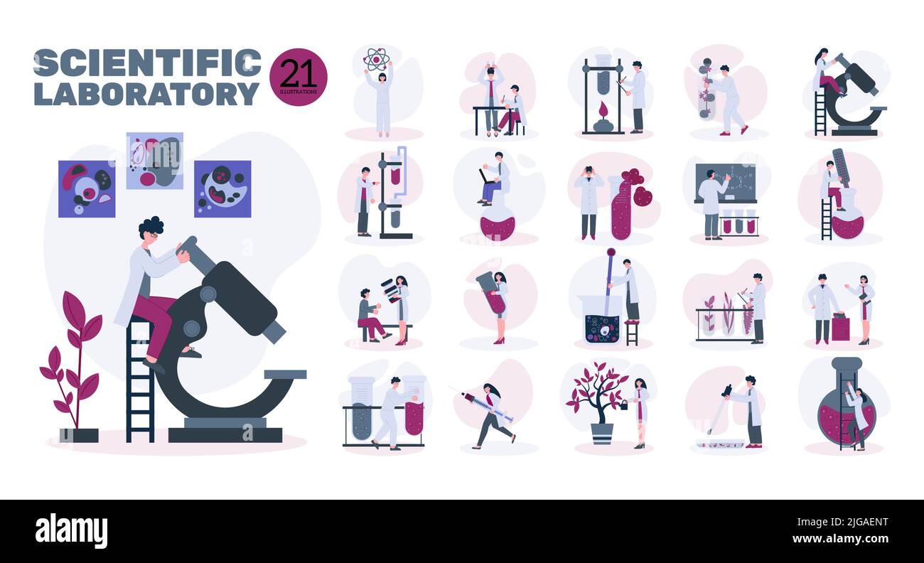 Laboratory set of flat isolated compositions with small human ...