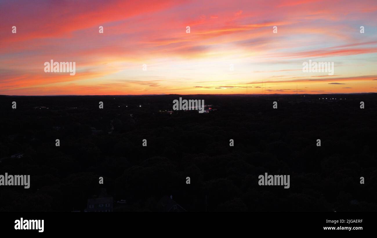 A scenic pink sunset view, perfect for backgrounds Stock Photo - Alamy