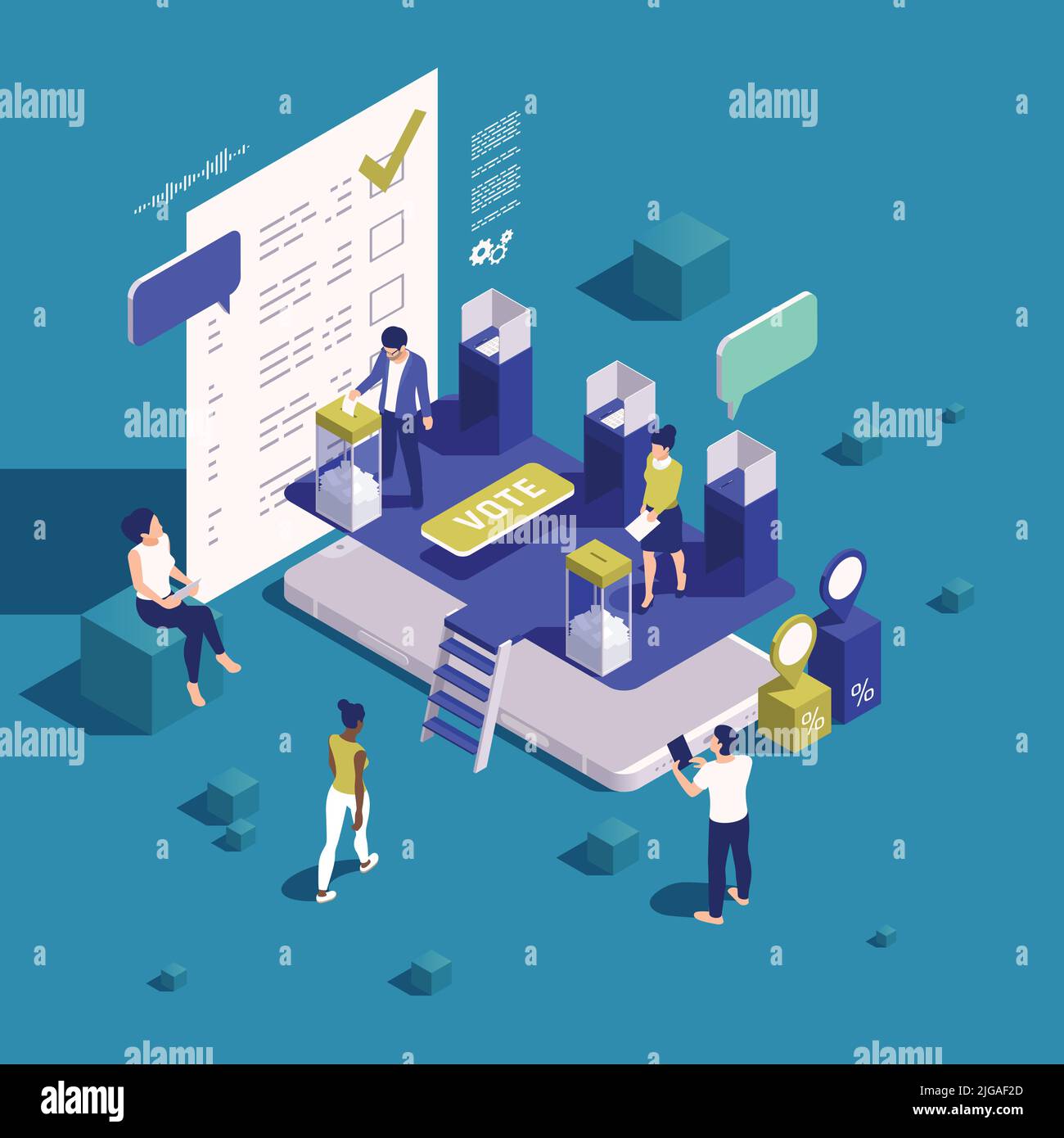 Municipal ballot information Stock Vector Images - Alamy