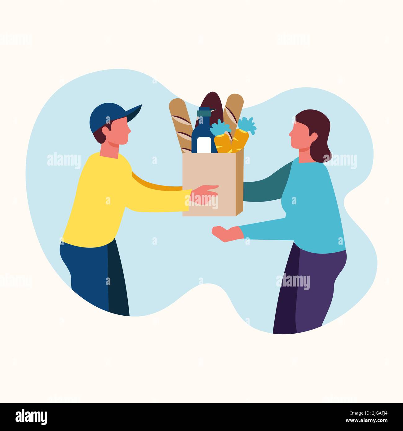 Delivery from store concept Stock Vector Images - Alamy