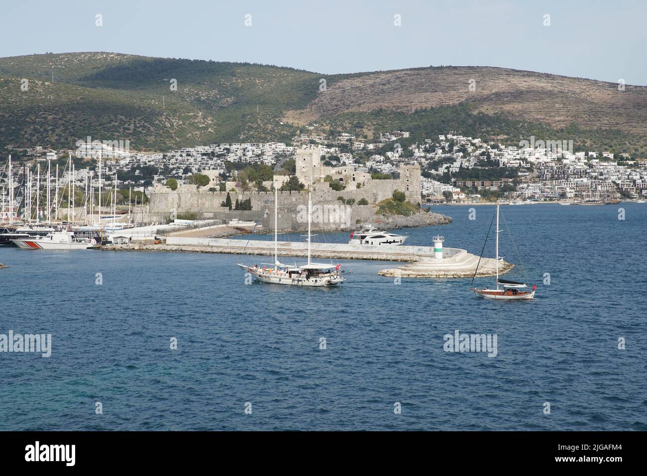 Bodrum Castle in Bodrum Town, Mugla, Turkey Stock Photo - Alamy