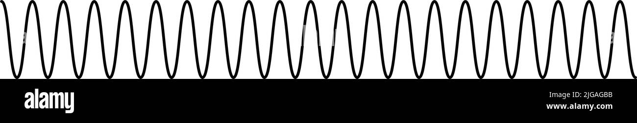 Wavy, zig-zag lines, stripes design element. Stock vector illustration ...