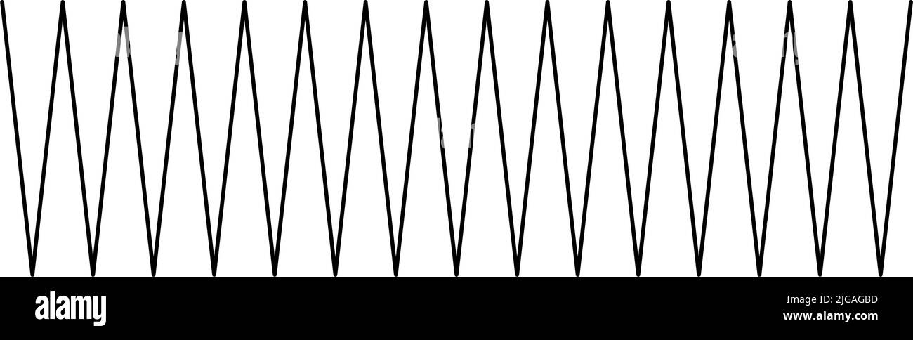 Wavy, zig-zag lines, stripes design element. Stock vector illustration ...