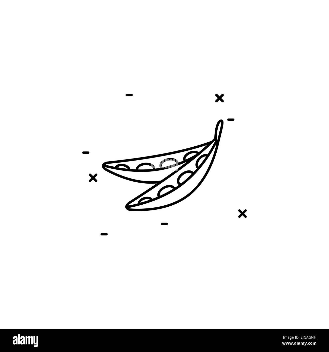 Beans Icon Simple Thin Line Outline Of Agriculture Icons For Ui And Ux Website Or Mobile