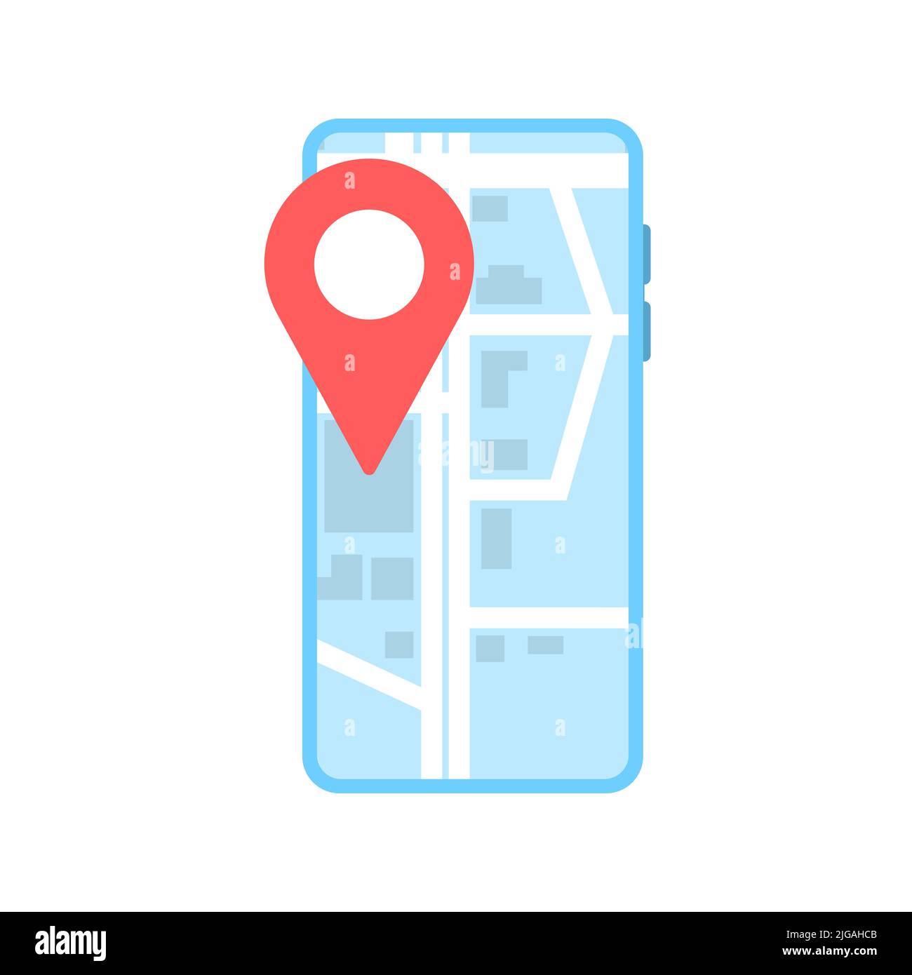 Land for sale vector icon. Phone with location on map Stock Vector ...