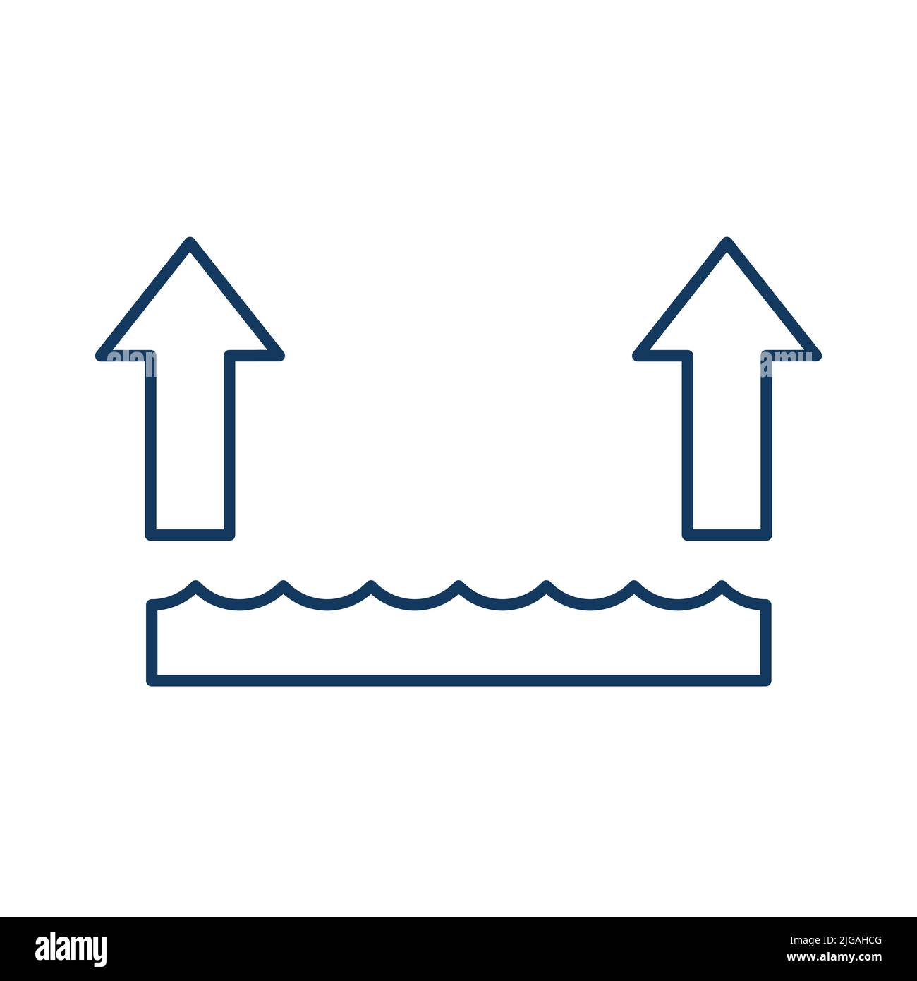 Under sea level sign Stock Vector Images - Alamy