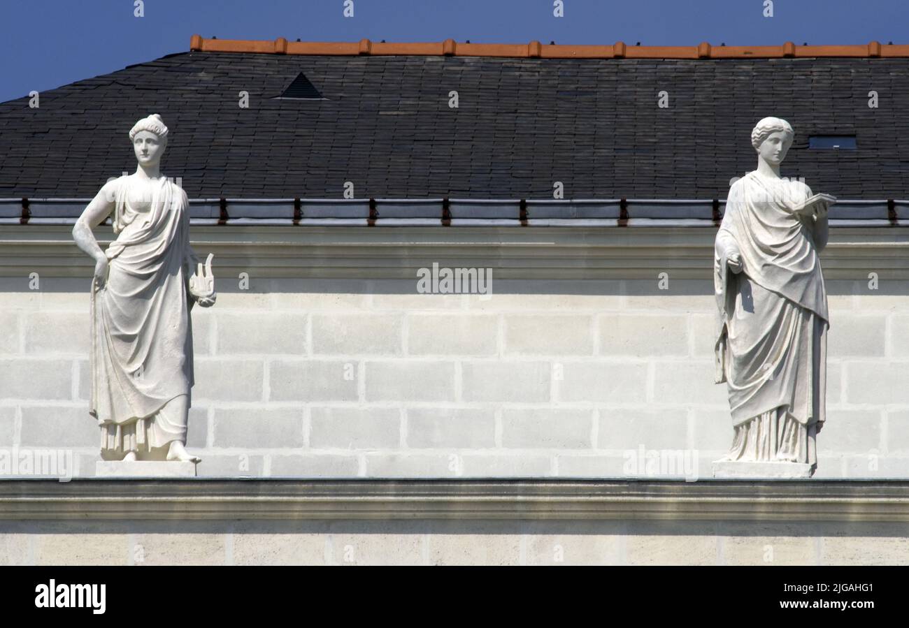 graslin theater, statue and sculpture at Nantes, France Stock Photo - Alamy