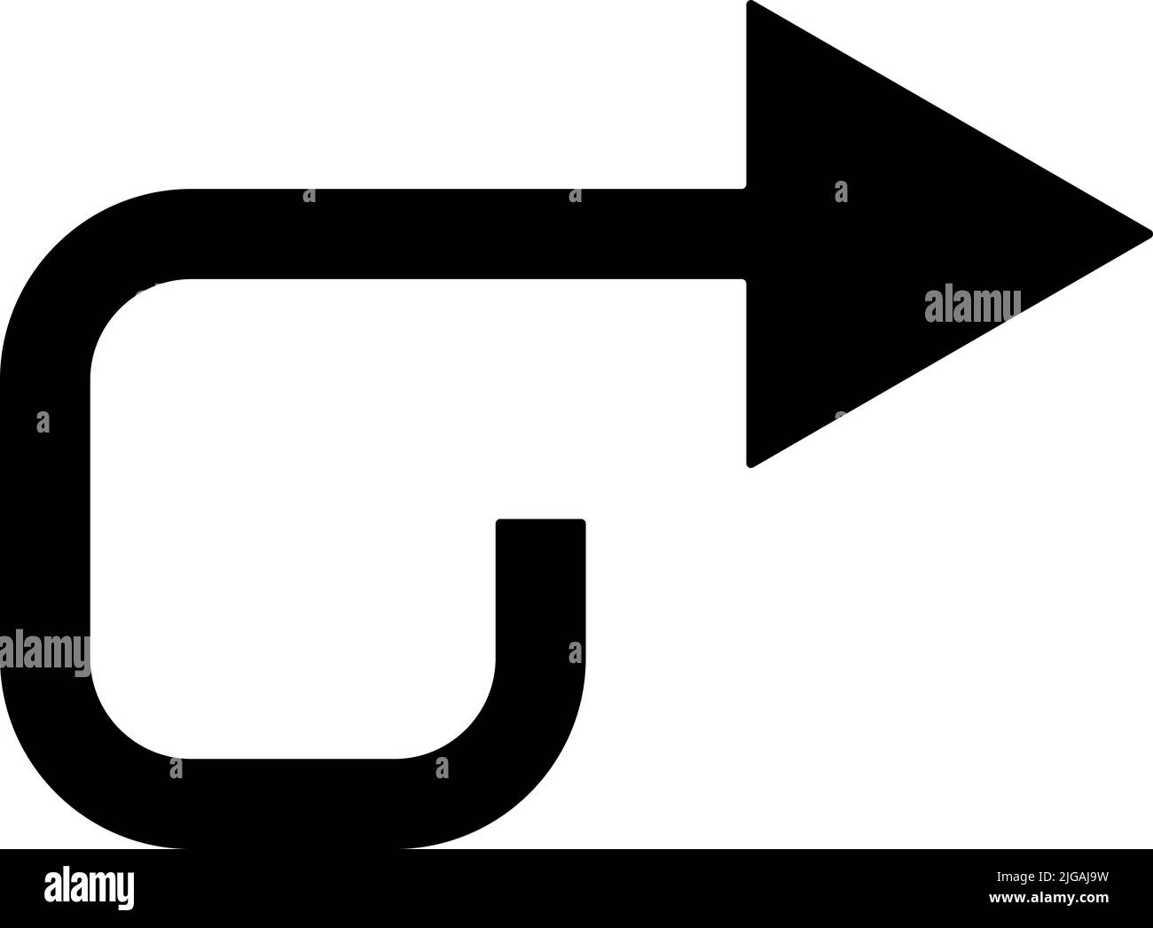 Right arrow icon. Simple glyph, flat vector of arrows icons for UI and ...