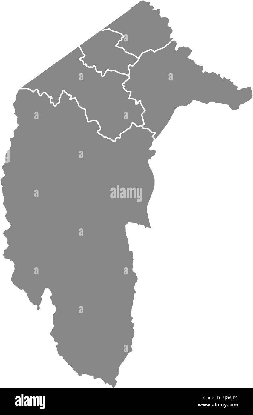 Gray map of electorates of the AUSTRALIAN CAPITAL TERRITORY Stock ...