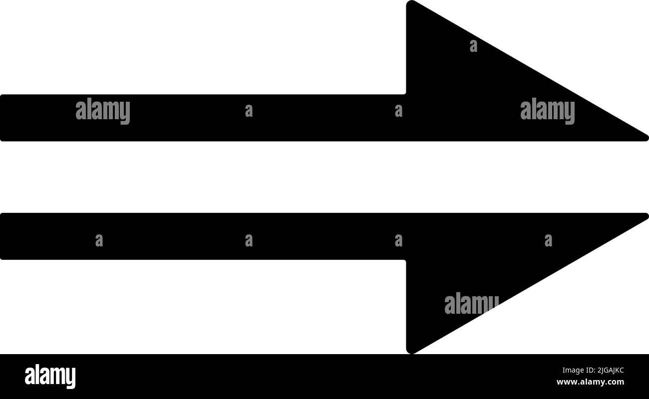 Right arrow icon. Simple glyph, flat vector of arrows icons for UI and ...