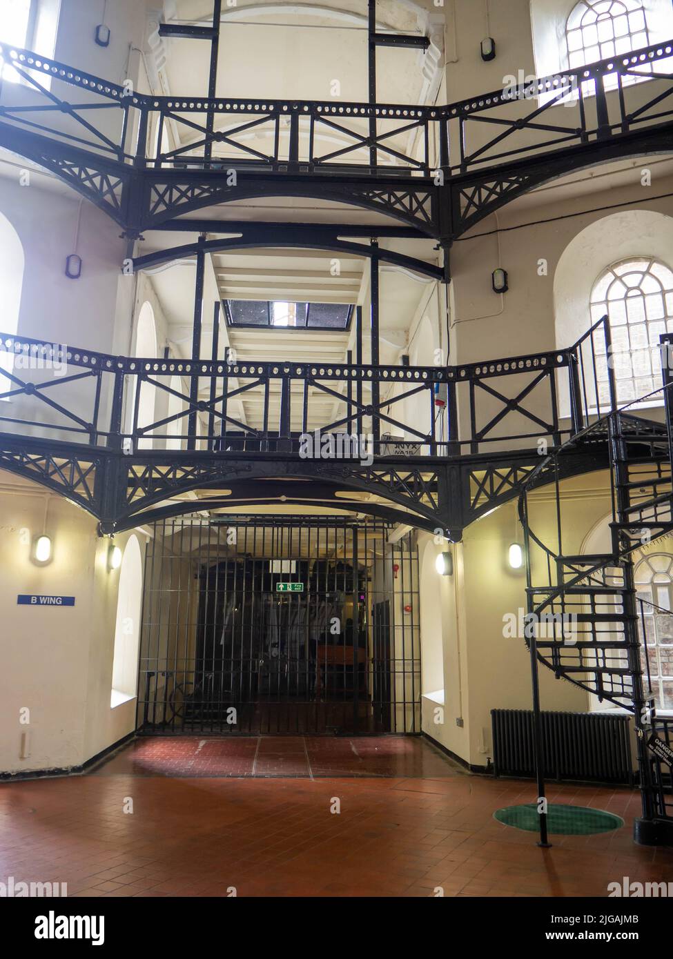 B wing featuring a large lockable gate on the ground floor of Crumlin ...