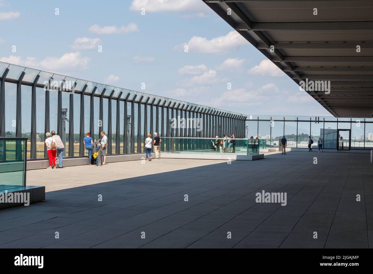 The viewing terrace at Berlin Brandenburg Airport Stock Photo - Alamy