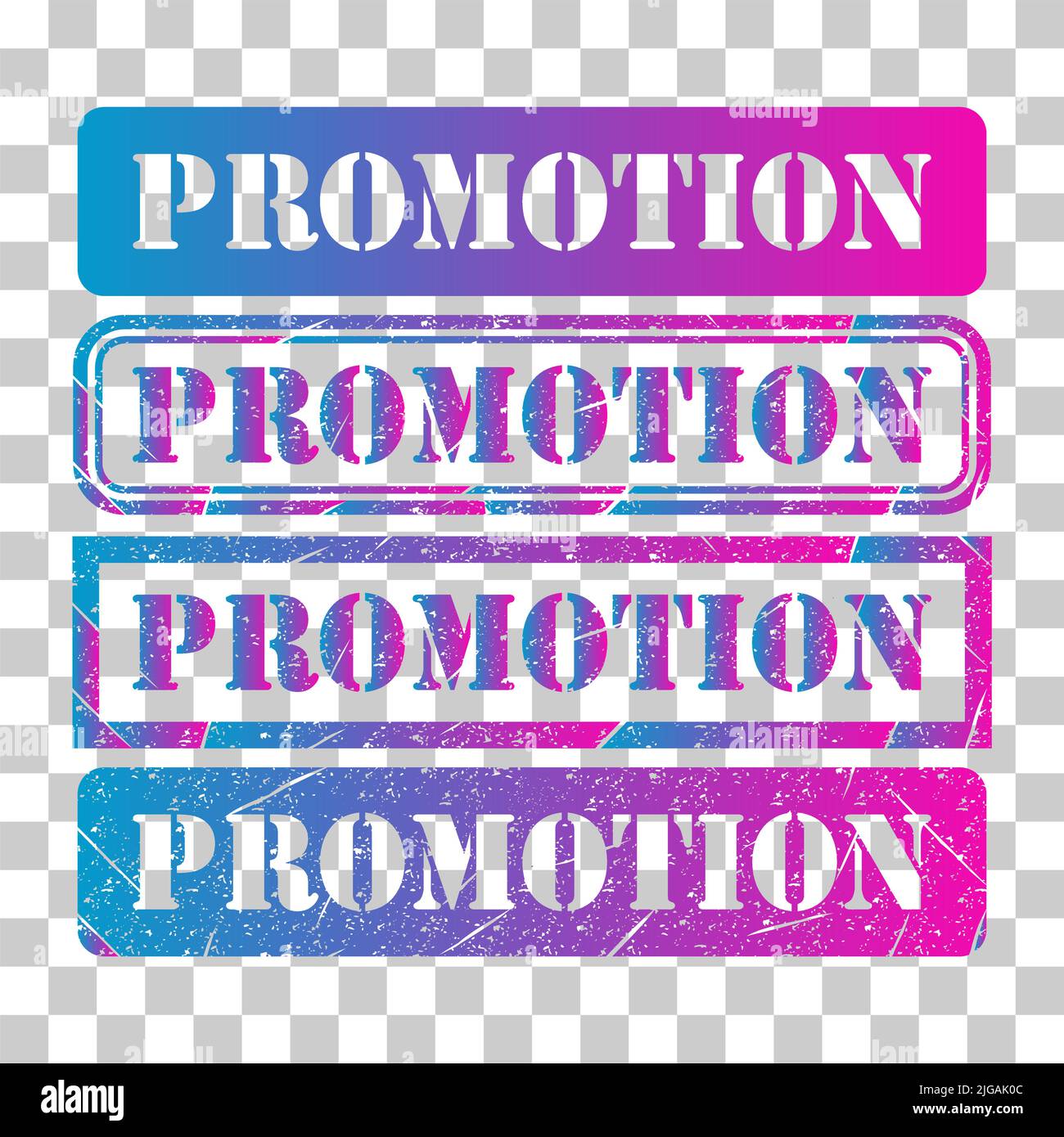 Set of Promotion stamp symbol, label sticker sign button, text banner ...