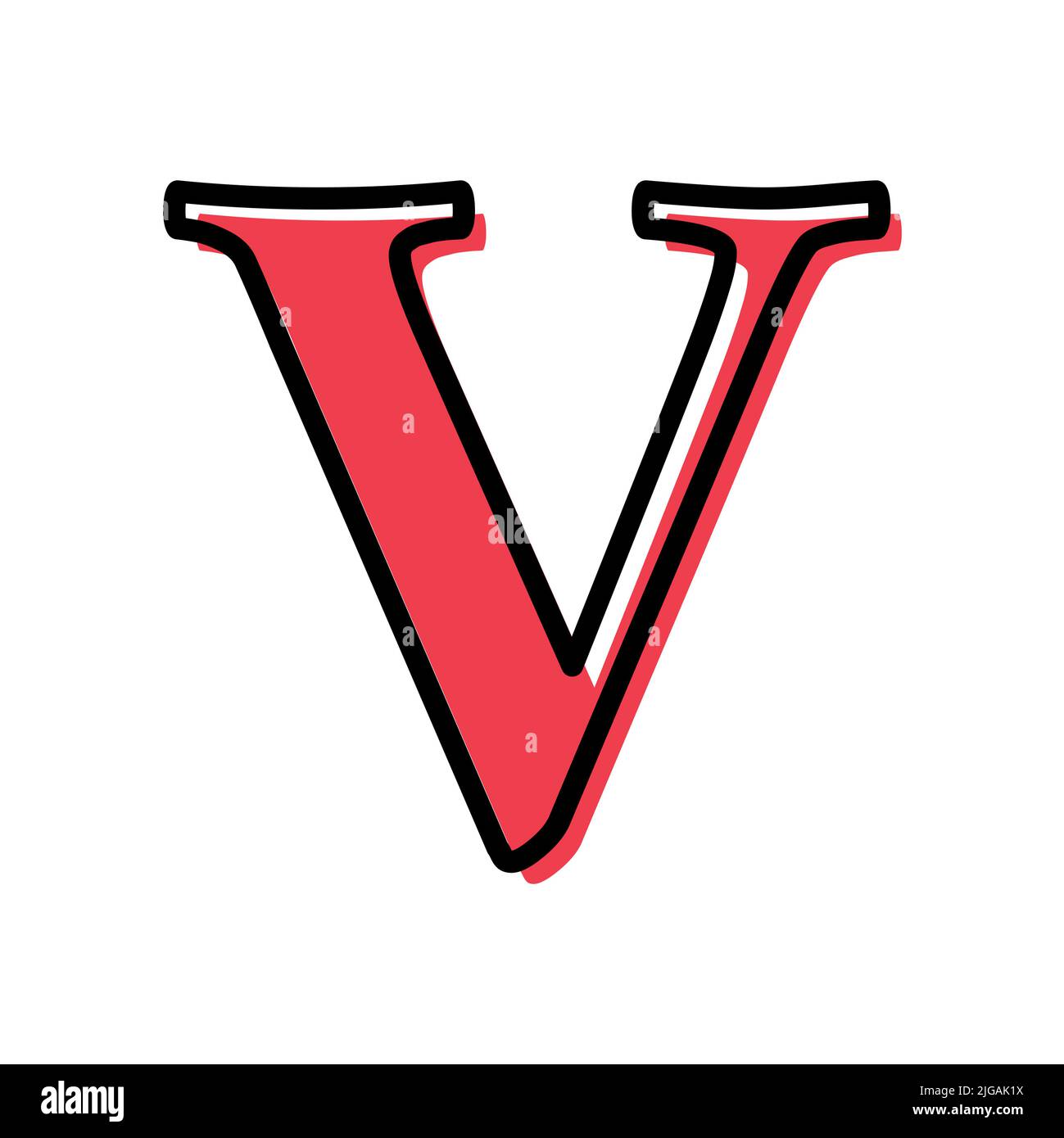Roman numeral number icon, letter typography style sign, mathematics ...