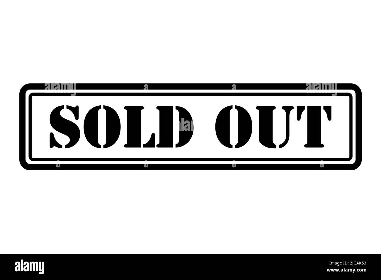 Vintage sold out sign Black and White Stock Photos & Images - Alamy