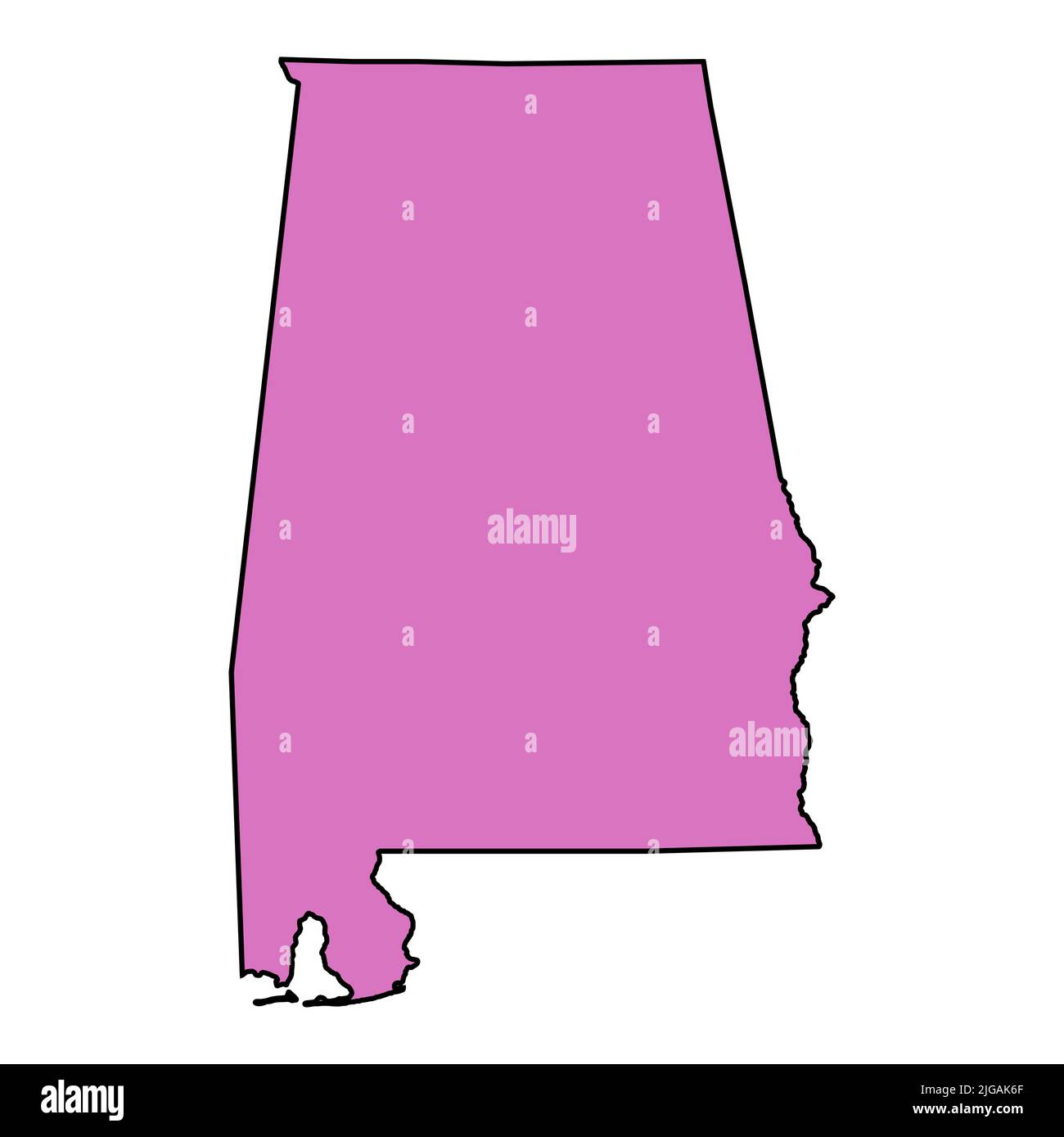 Alabama shape, united states of america. Flat concept icon symbol ...