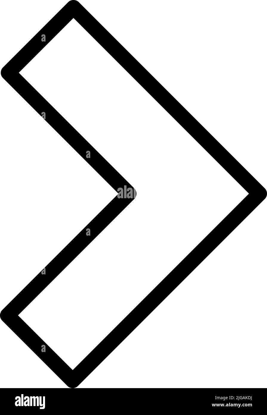 arrow icon. Simple thin line, outline vector of Arrows icons for UI and ...
