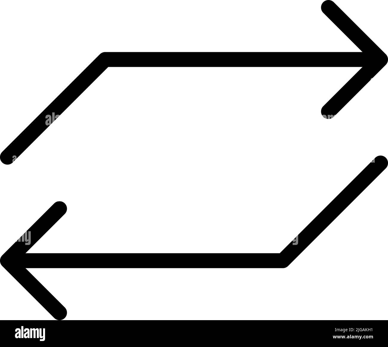 arrow icon. Simple thin line, outline vector of Arrows icons for UI and ...