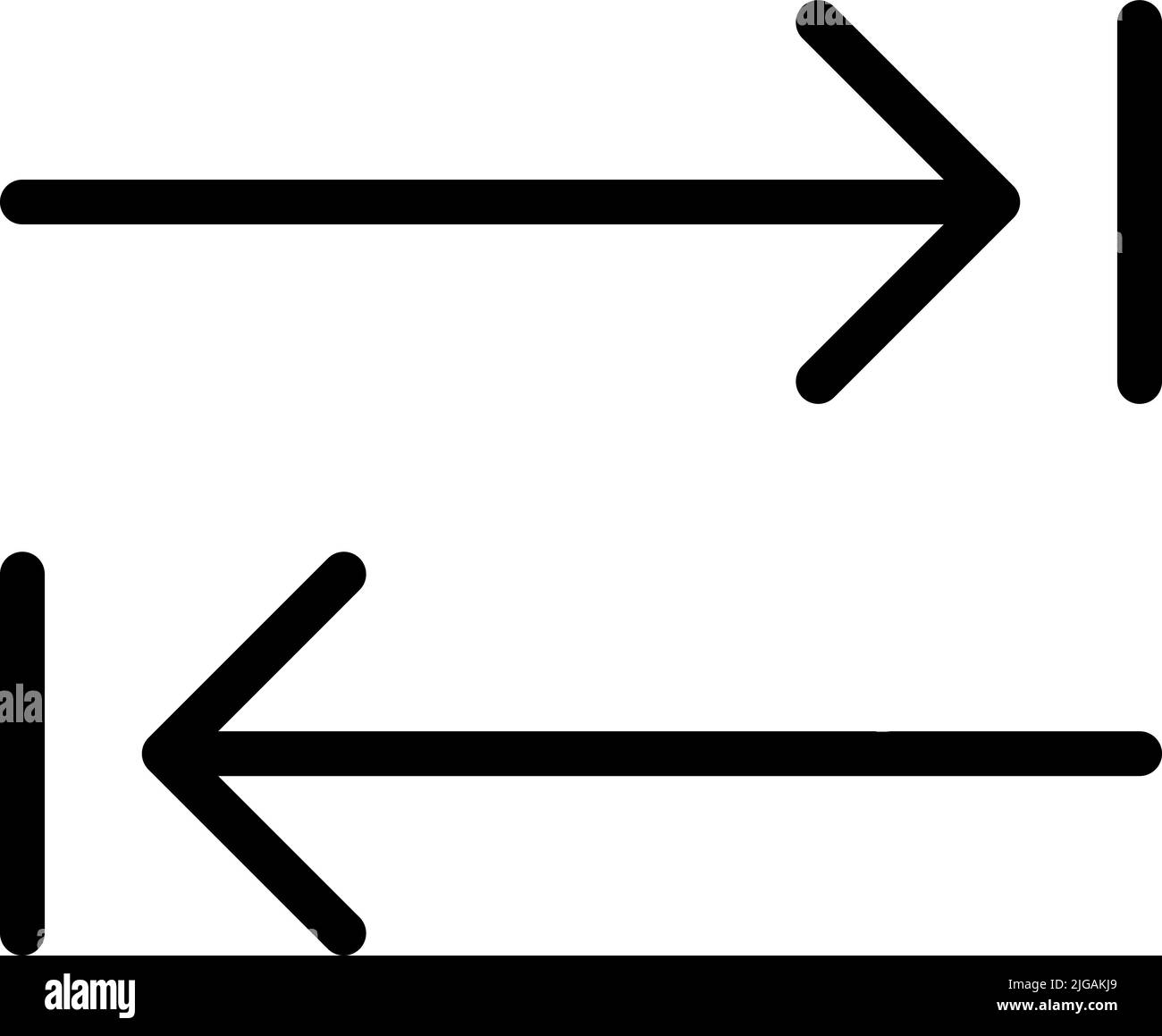 arrow icon. Simple thin line, outline vector of Arrows icons for UI and ...