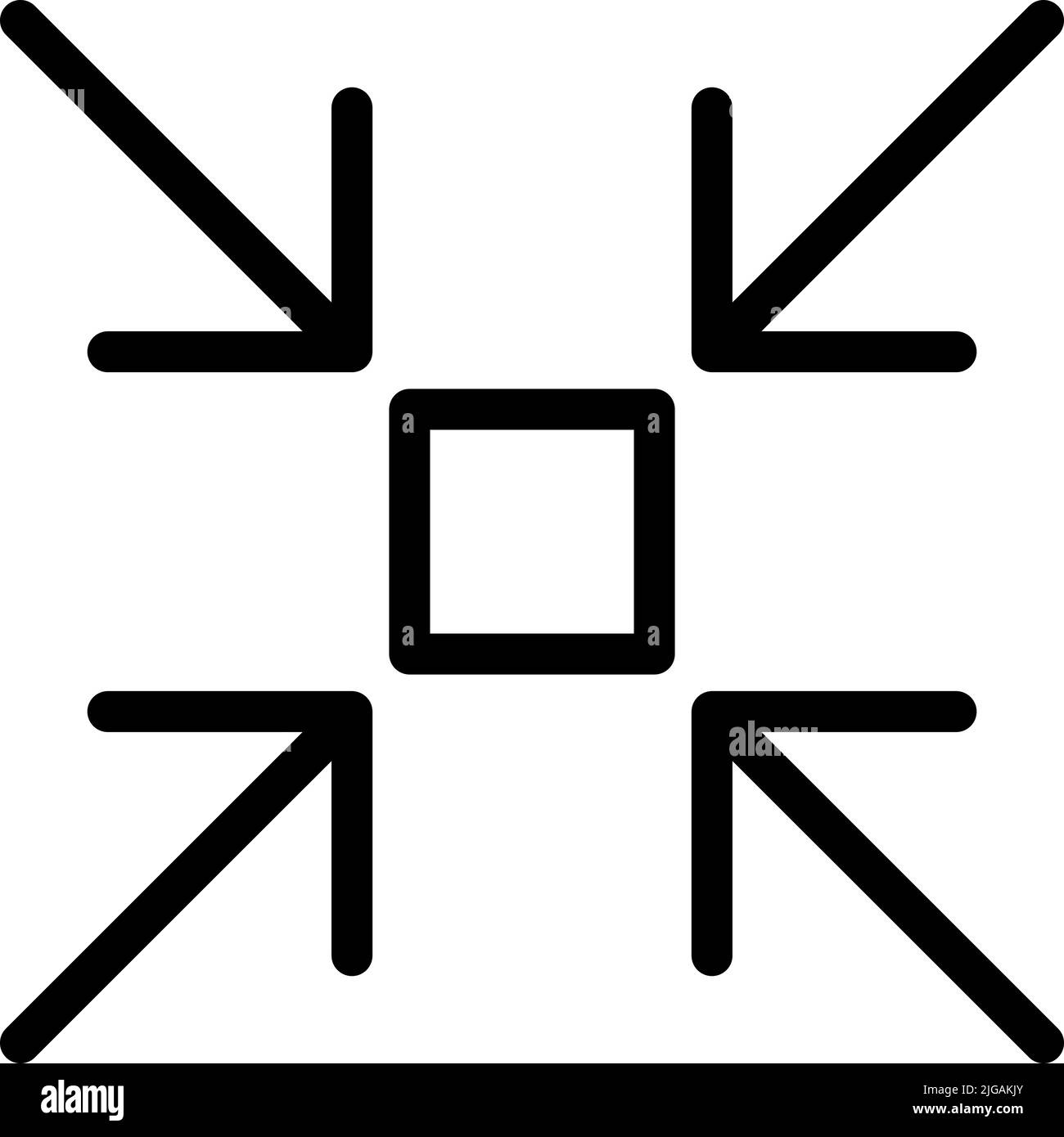 reduce icon. Simple thin line, outline vector of Arrows icons for UI and UX, website or mobile ...