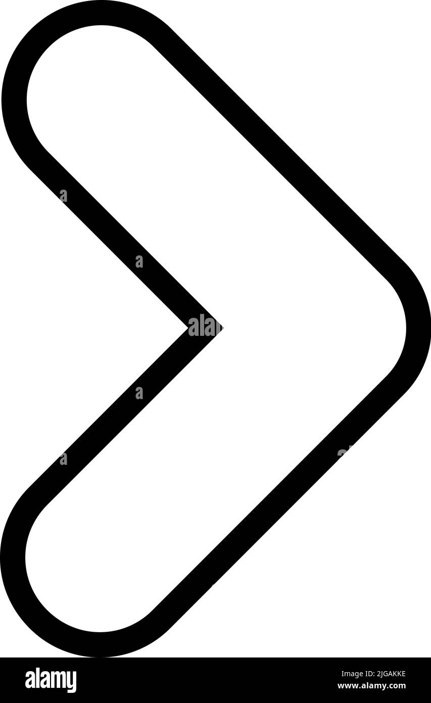 arrow icon. Simple thin line, outline vector of Arrows icons for UI and ...