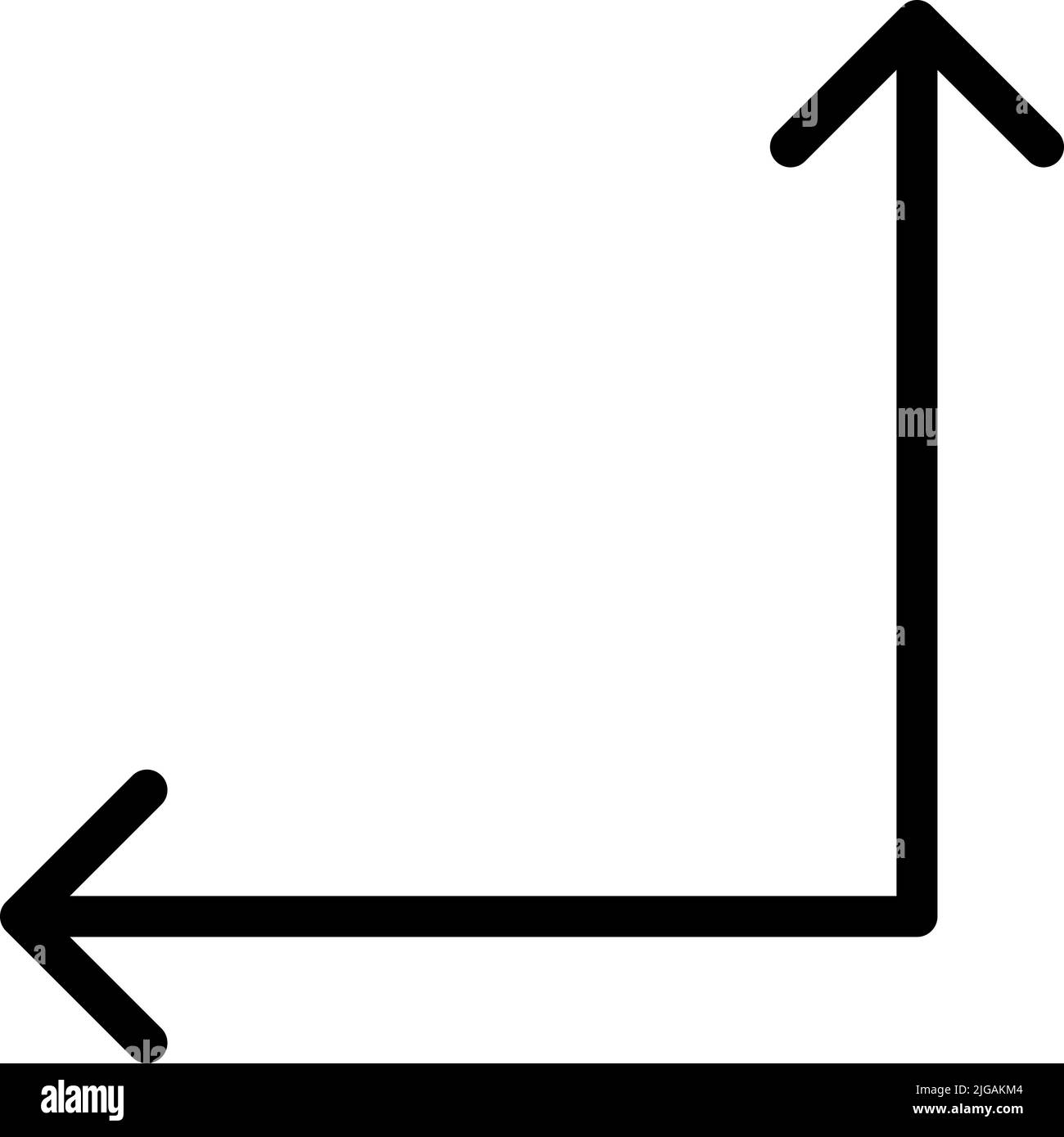 arrow icon. Simple thin line, outline vector of Arrows icons for UI and ...